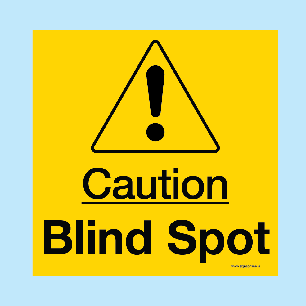 Blind Spot Sign 11" Square