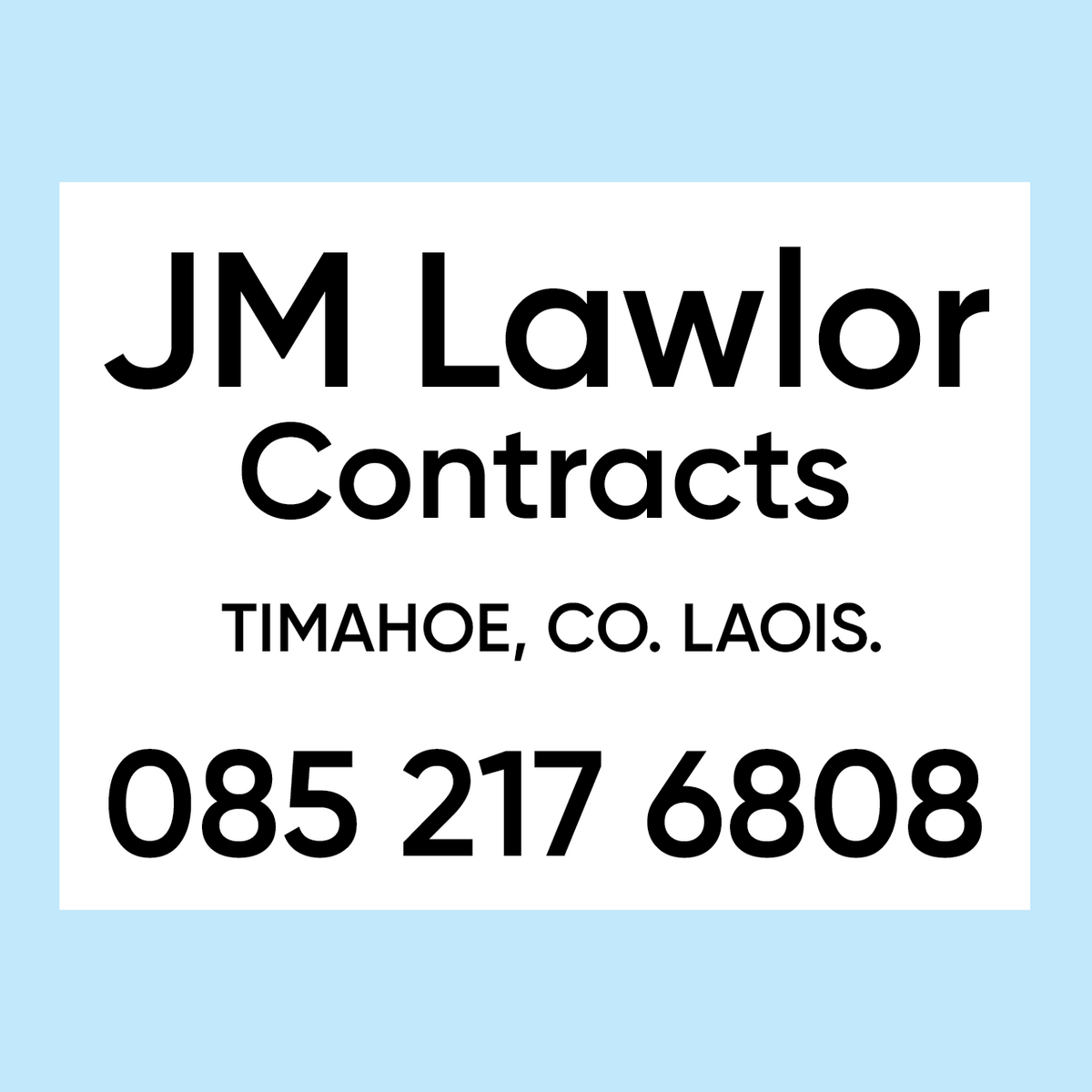 JM Lawlor Contracts