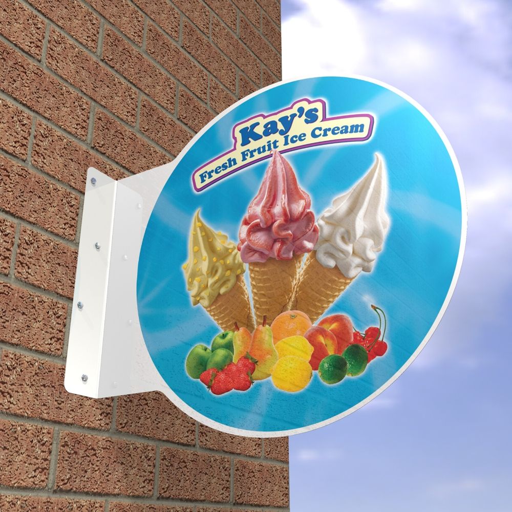 Round Projecting Sign – www.signsonline.ie