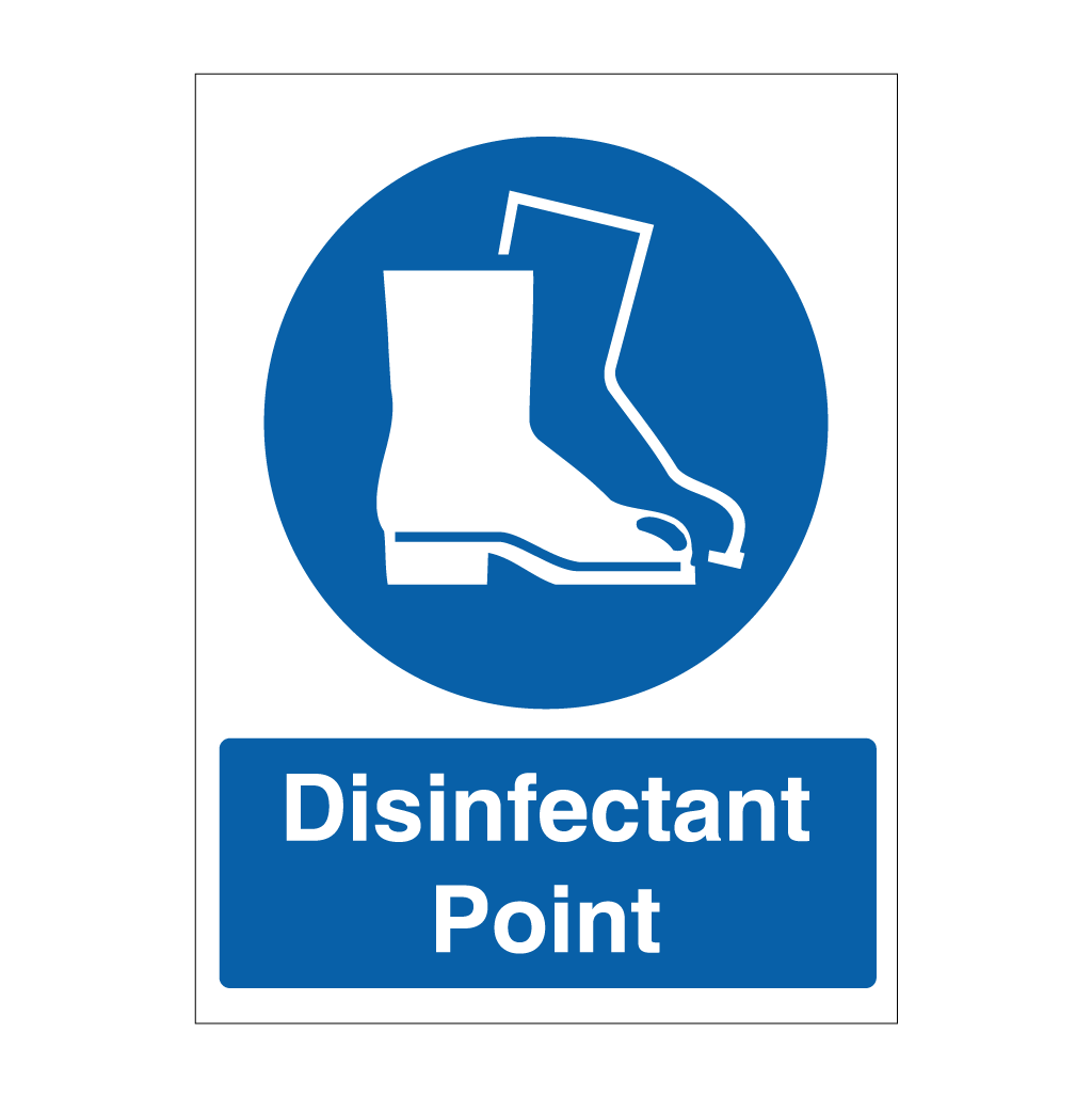 Disinfectant Point Sign