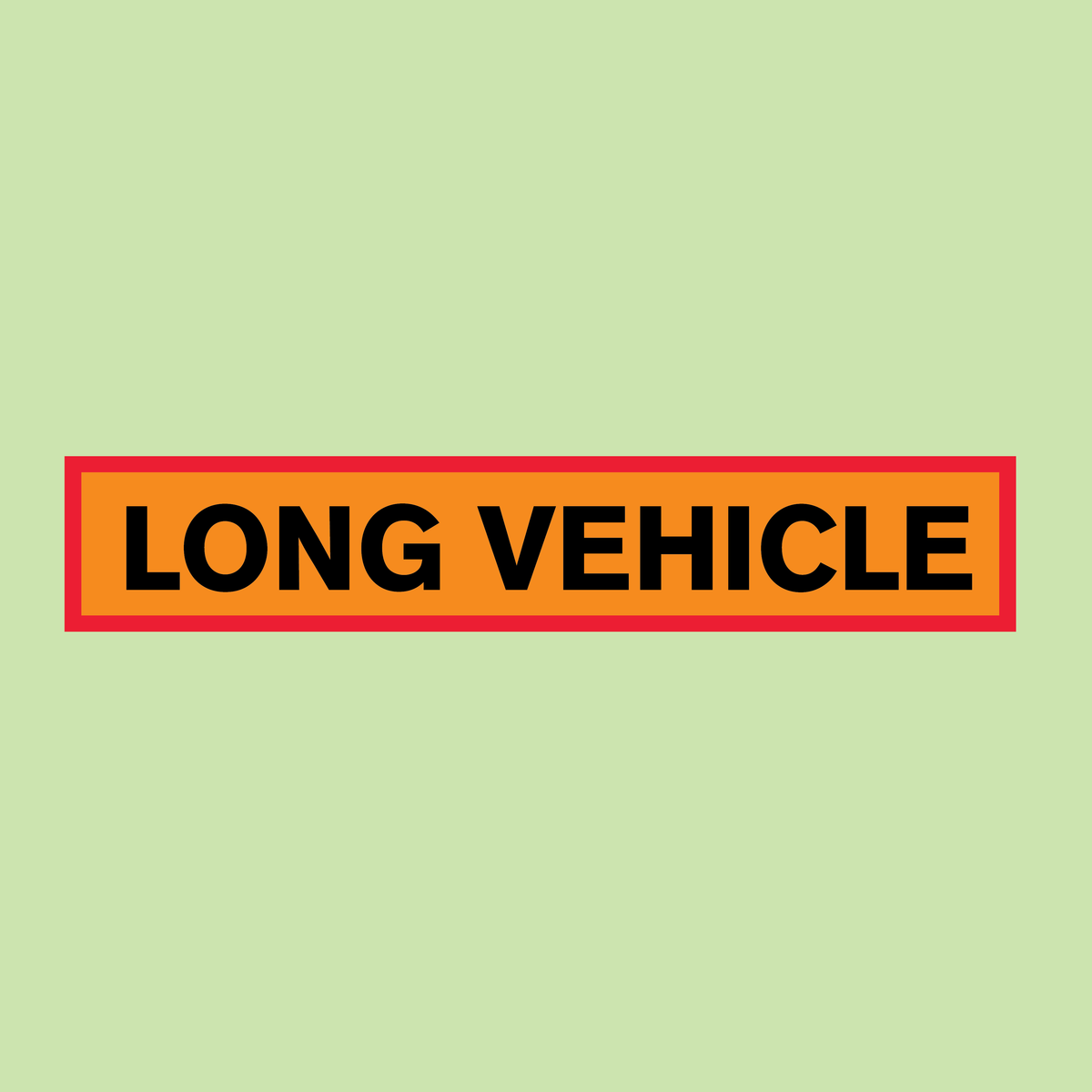 Long Vehicle Marker Board 1260 x 225mm