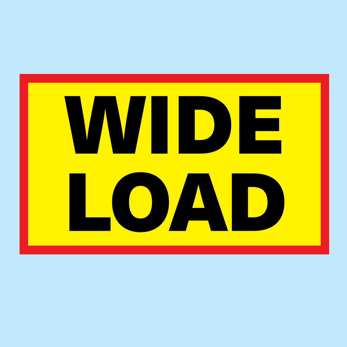 WIDE LOAD REFLECTIVE MARKER BOARD 60 x 40
